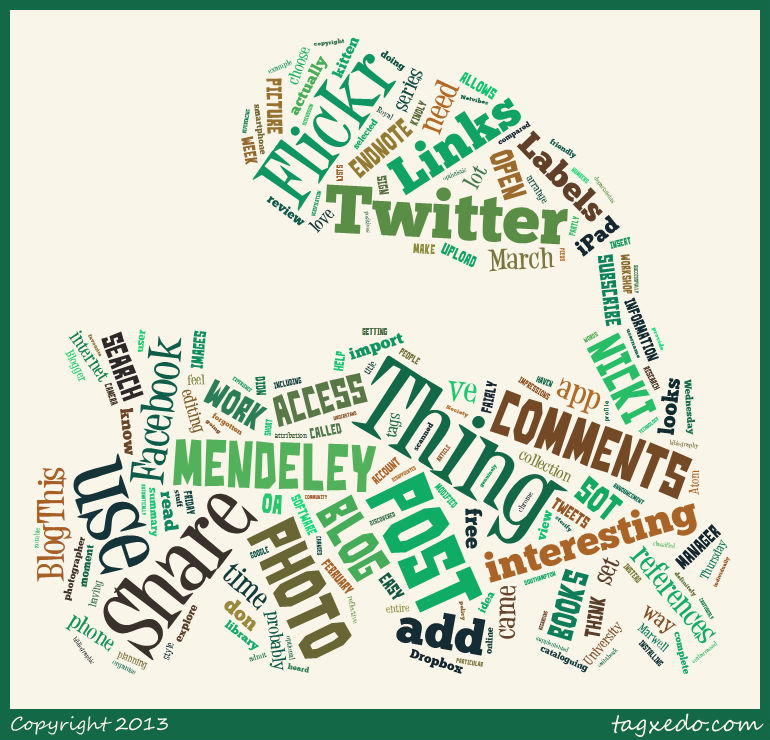 23 Things: Things 19 and 20: Wordle and Tagxedo