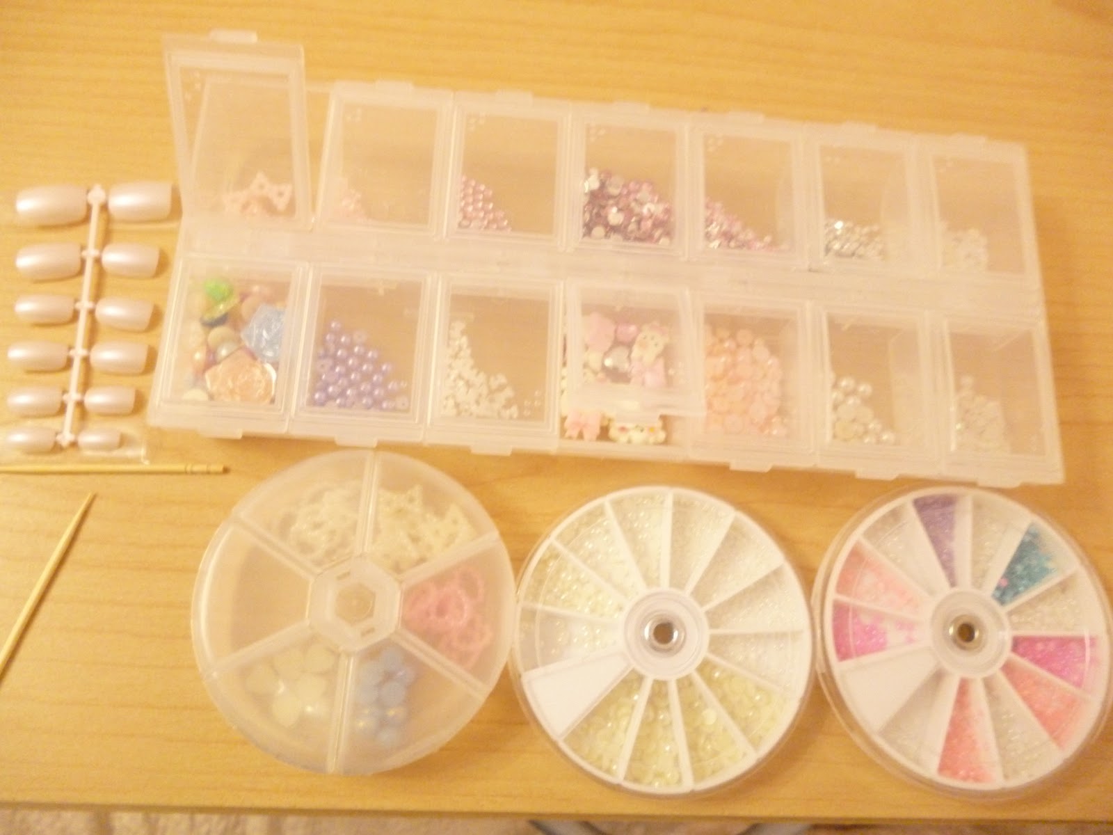 Magic Pearl Heart: DIY Hime Gyaru Deco Nail Art