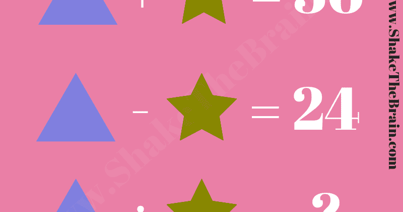 Picture Maths Brain Teaser and Answer | Algebra Problem