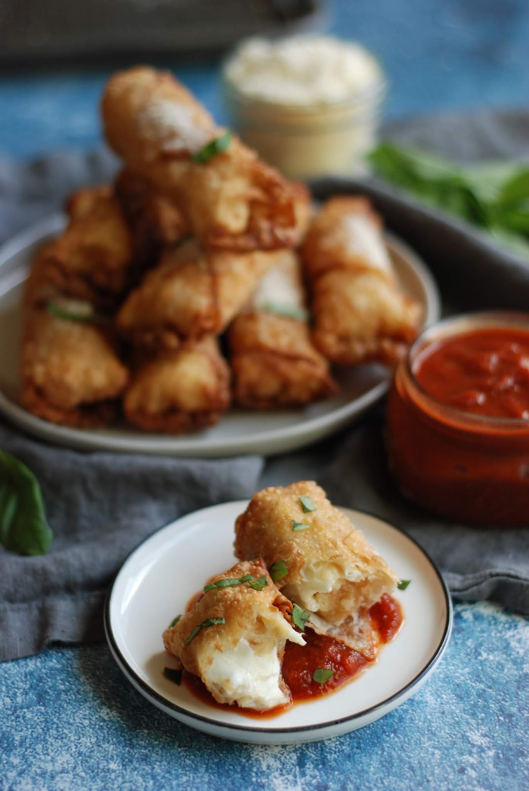 Fleur De-Lectable: Crispy Chicken Parm Egg Rolls