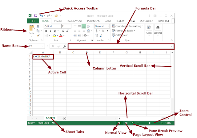 Excel Navigation Basics (Mengenal Tampilan Standar Excel) - Learning ...