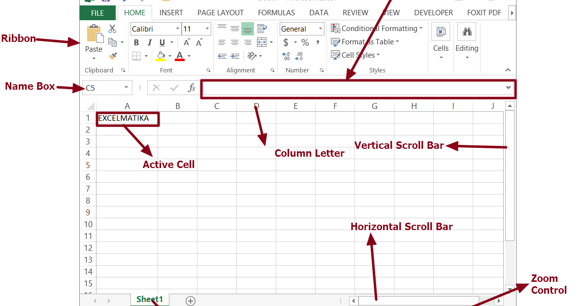 Excel Navigation Basics (Mengenal Tampilan Standar Excel) - Learning ...