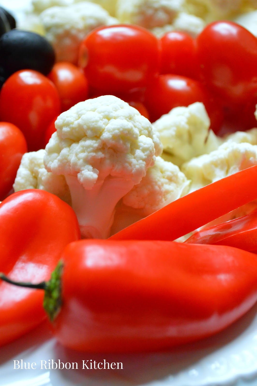 Blue Ribbon Kitchen: Patriotic Vegetable Flag