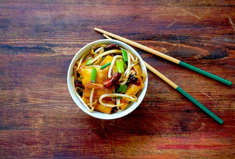 Stir-Fried Dim Sum Rice Rolls