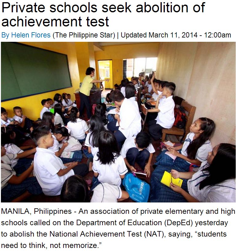 National Achievement Test - Should We Abolish Standardized Testing?