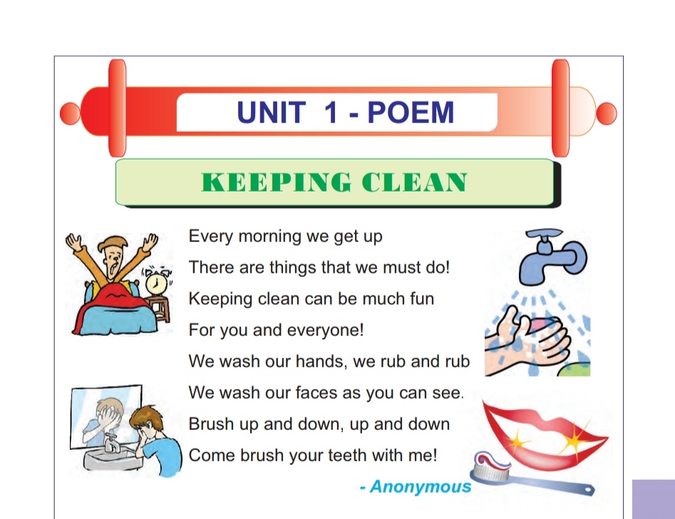 Fifth Standard Unit 1 Poem - "Keeping Clean" Video - Kalvisiragu Study ...