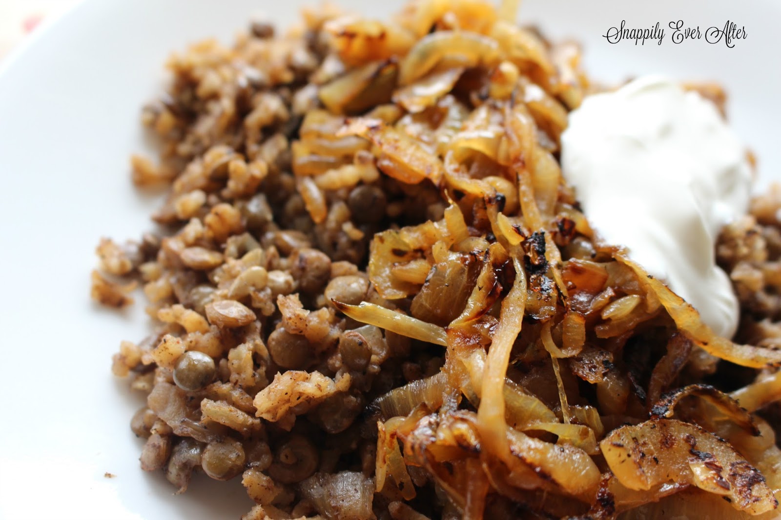 Snappily Ever After: Mujaddara or Lentils and Rice