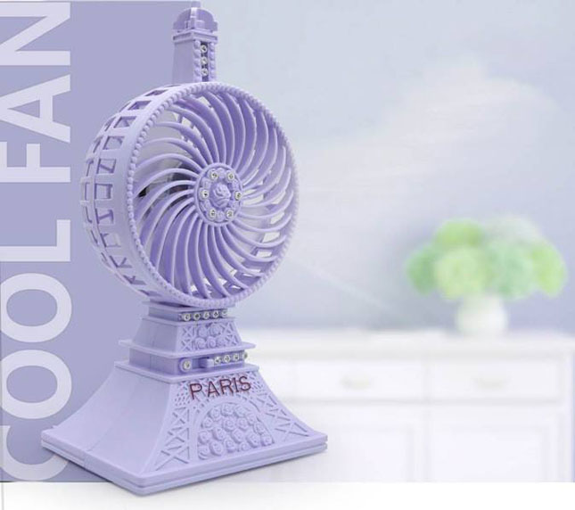 Heaven Shop bd: USB Paris Tower Fan |Small Rechargeable Cute Pocket ...