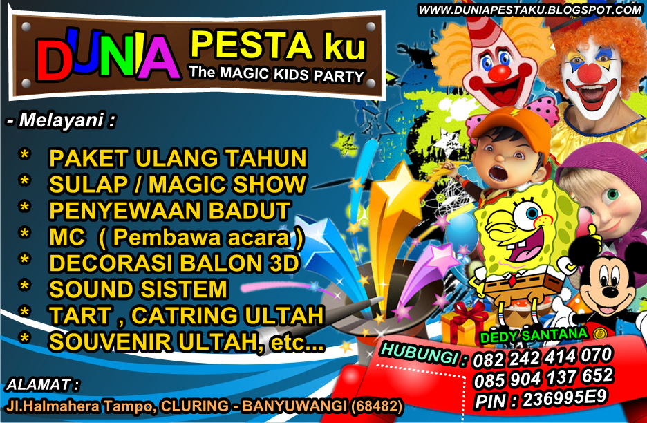 sewa badut ulang tahun banyuwangi yang paling murah, berkualitas ...