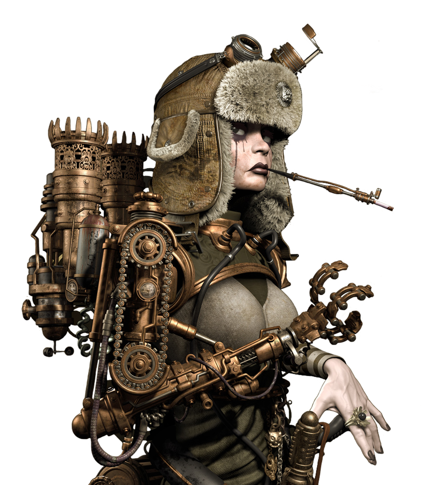Render - Steamgirl | D-Efeitos Design