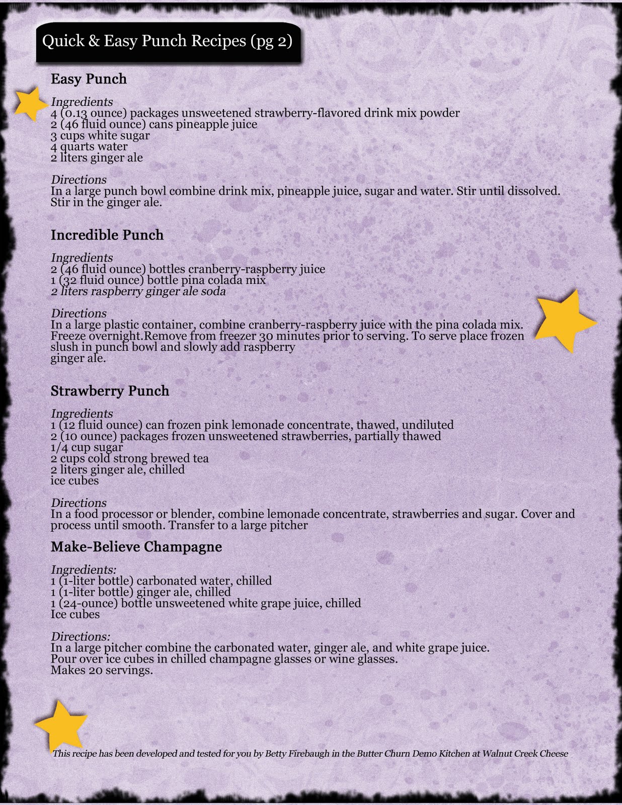 Bem's Kitchen: Quick and Easy Punch Recipes