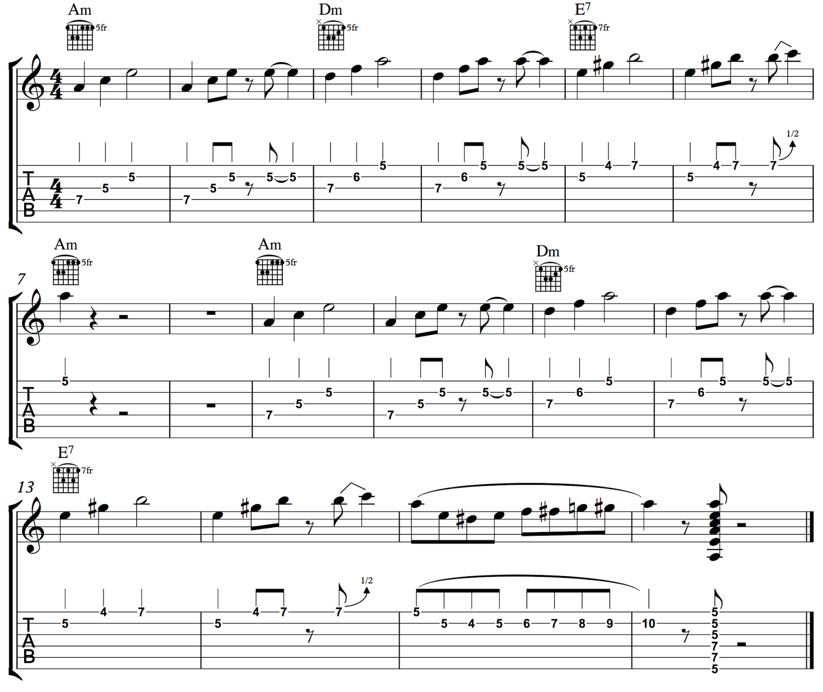 GHS Guitar: Guitar II: Minor Swing