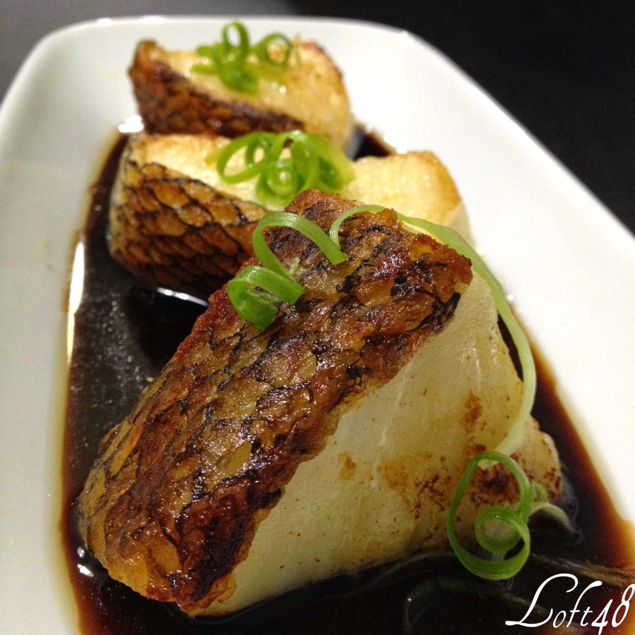 Loft48: Pan Fried Teriyaki Codfish