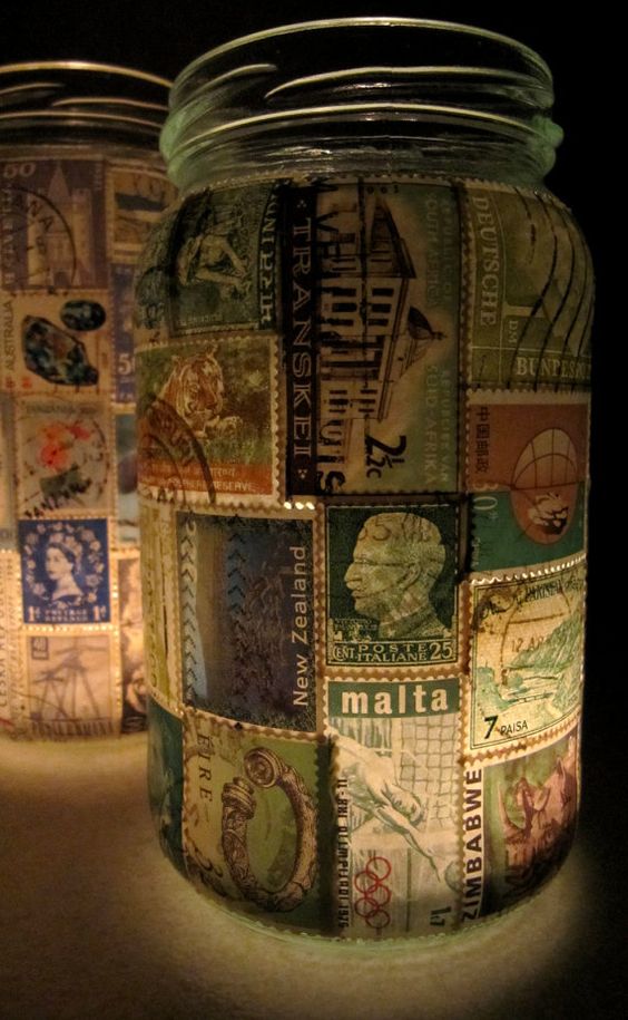 pushing the envelopes: bonus post - stamp lamp