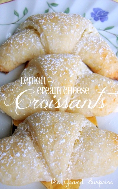 the Grand Surprise!: lemon~cream cheese Croissants