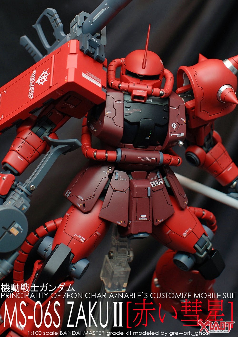 Custom Build: MG 1/100 Char's Zaku II "Detailed" 35th Anniversary ...