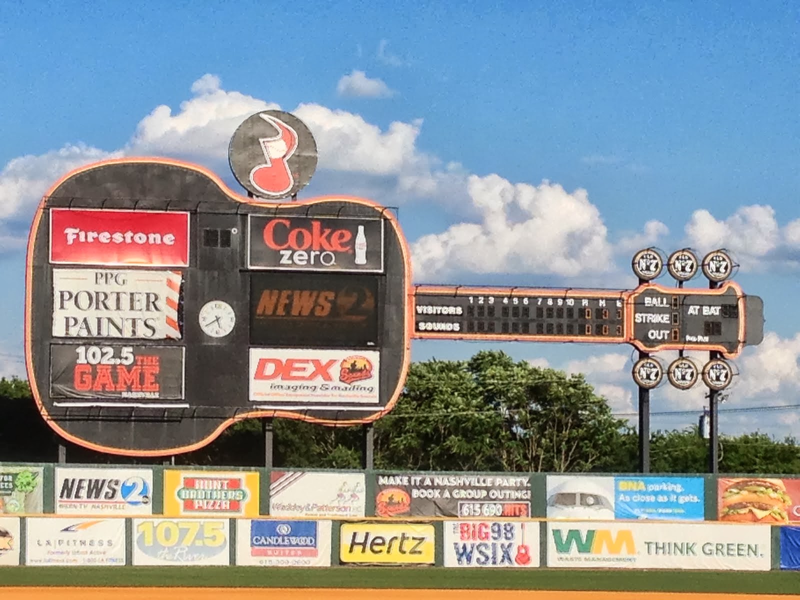 Dave & Julia's Baseball (and other) Travels: The Nashville Sounds ...