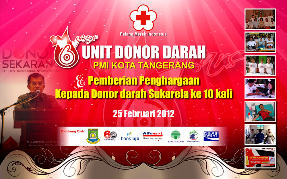 Desain Baleho/backdrop HUT PMI ke 6 Kota Tangerang | Contoh Undangan ...