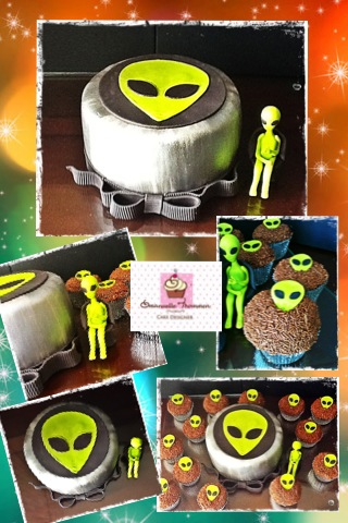 Emanuelle Thommen cake designer: bolo alien
