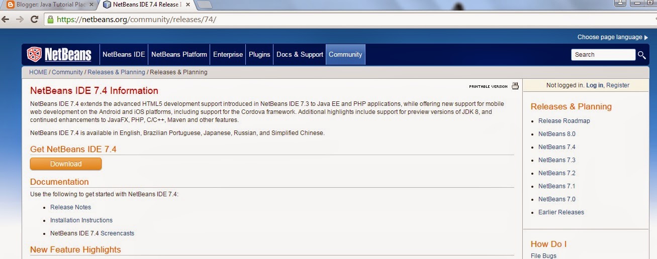Java Tutorial Place By Sasidhar Java Path Setting And Installing Netbeans Ide