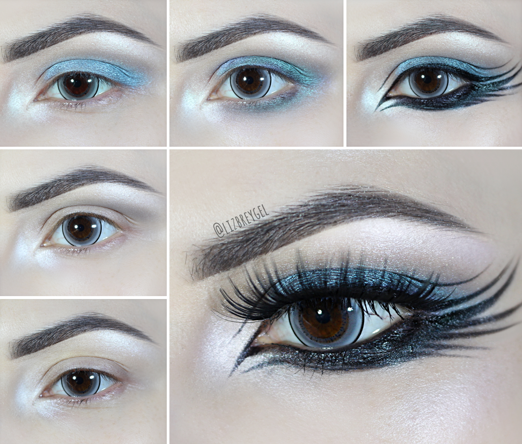 Gothic Eye Look Inspired by Raven Wing | Step-by-Step Makeup Tutorial ...
