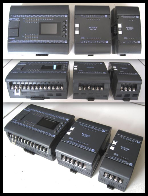 2nd MACHINE: PLC DC power type(KV-40DT) + Expansion unit KV-E16X(16 I/O ...