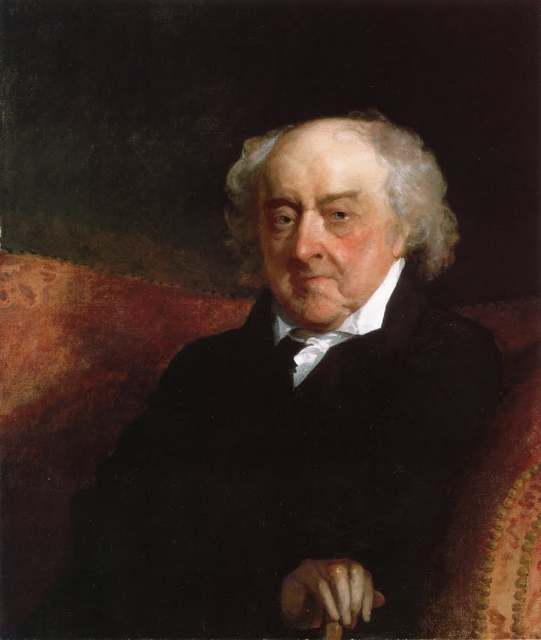 Gilbert Stuart: A FINE PORTRAIT BY STUART OF JOHN ADAMS, 1824