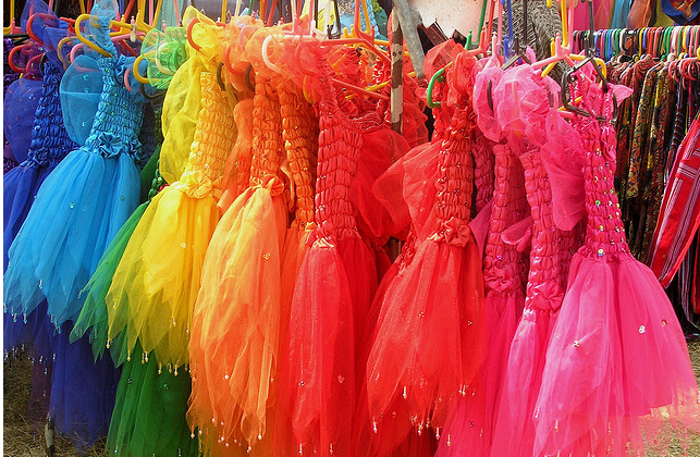 The Colorful White: Colorful Dress