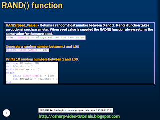 Sql server, .net and c# video tutorial: Part 29 –Mathematical functions