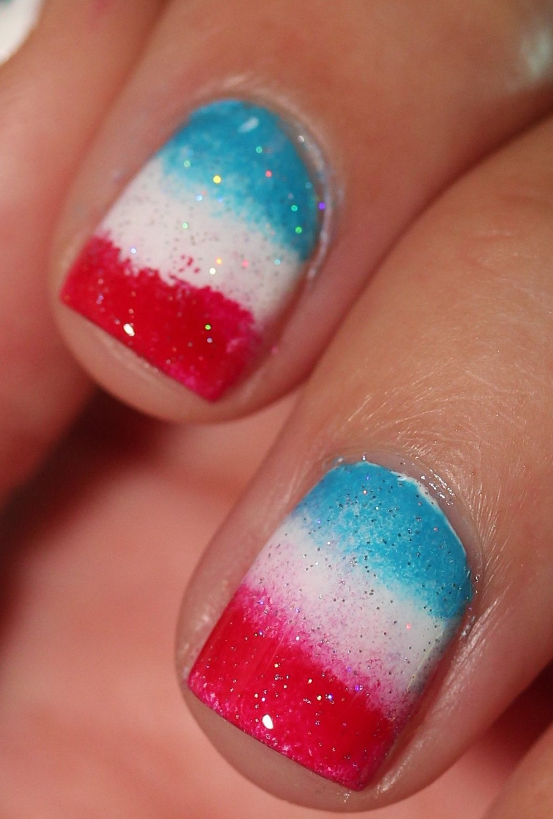 Rocket Popsicle Nail Art featuring HARE Polish Married to the Monarchy ...