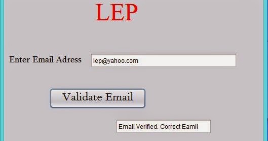 Validate Email Address In Java With GUI PProgramming validate-email-address-in-java-with-gui-pprogramming