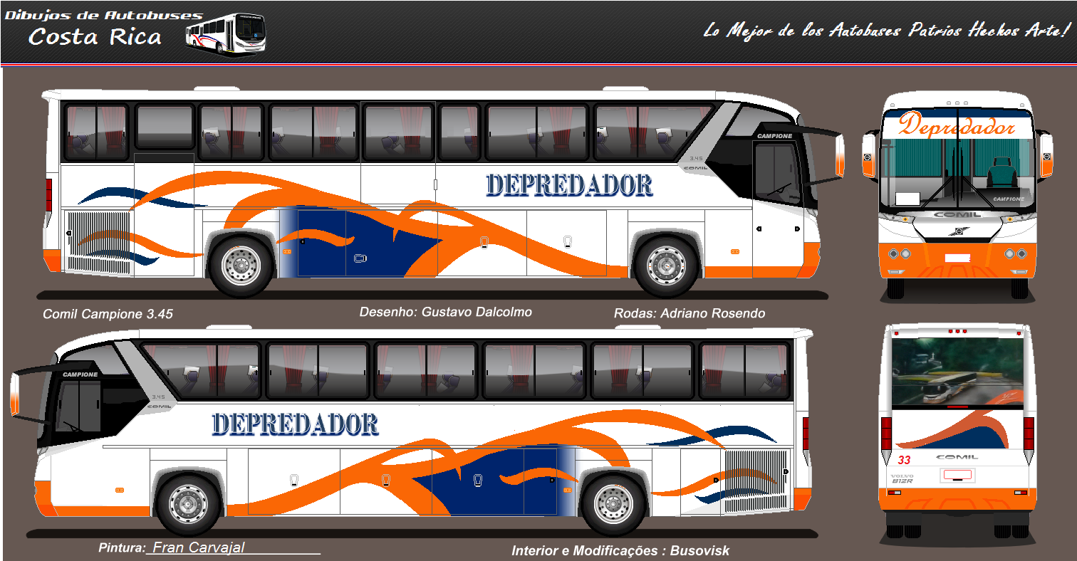 Dibujos de Autobuses De Costa Rica: Dibujos Buses CR 05-2014: Dibujos ...