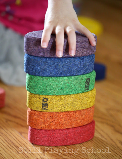 Math with KORXX: Sorting Cork Blocks by Attributes | Still Playing School