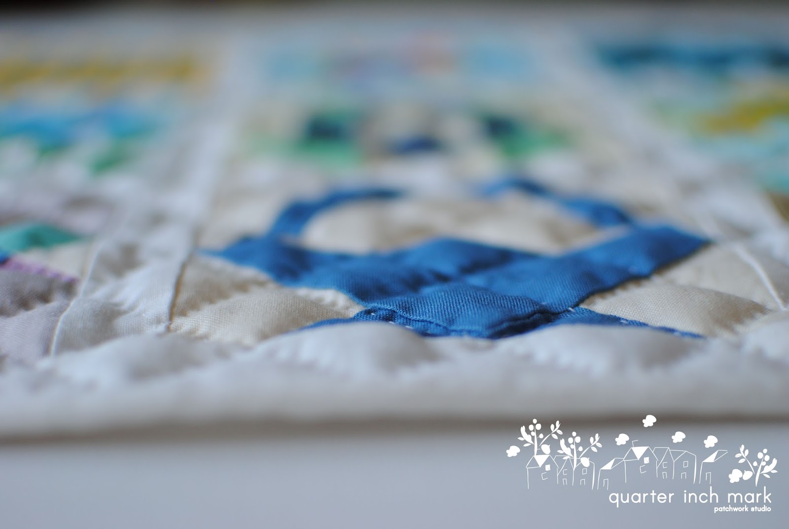 1/4" mark: mini Patchwork Sampler Pattern