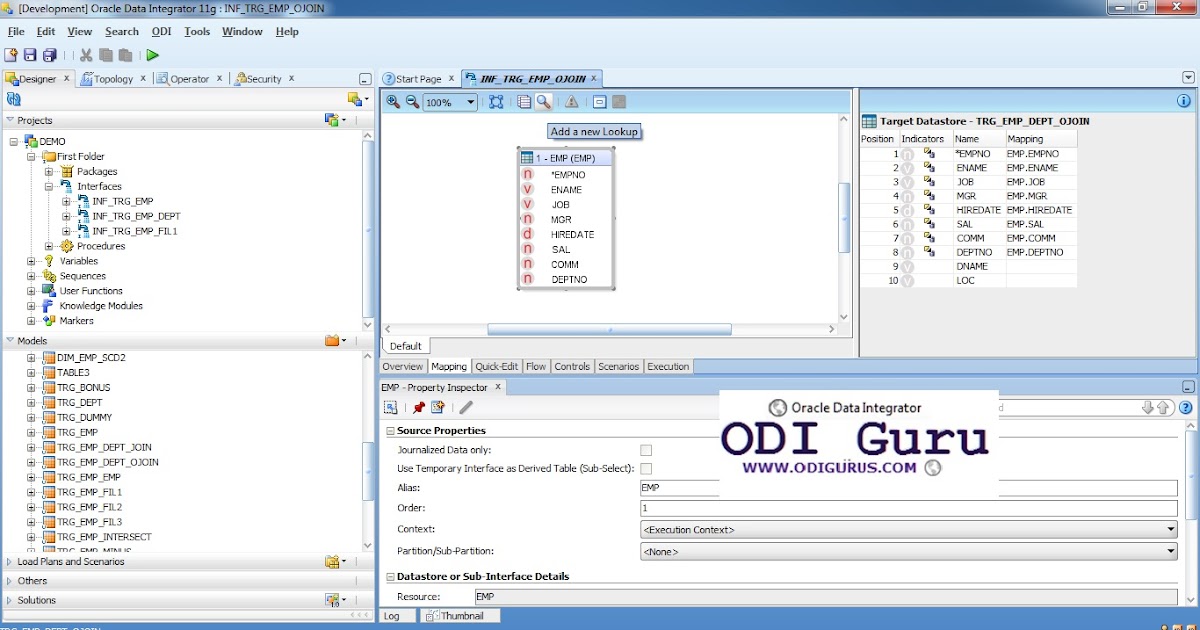 ORACLE GURUS: Lookup transformation using ODI