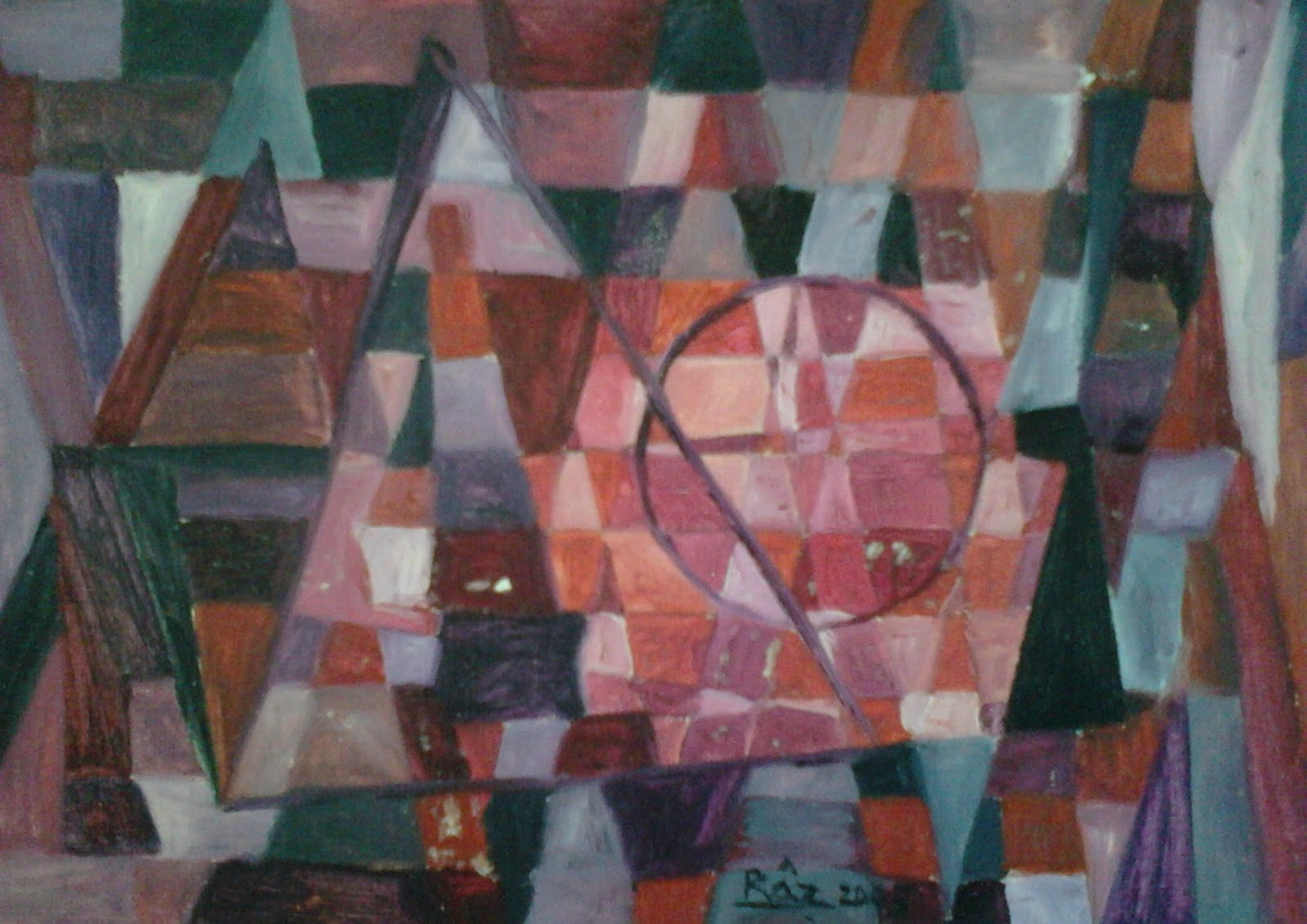 Razarts: Contemporary Modern Sacred Geometry and Cubism Paintings