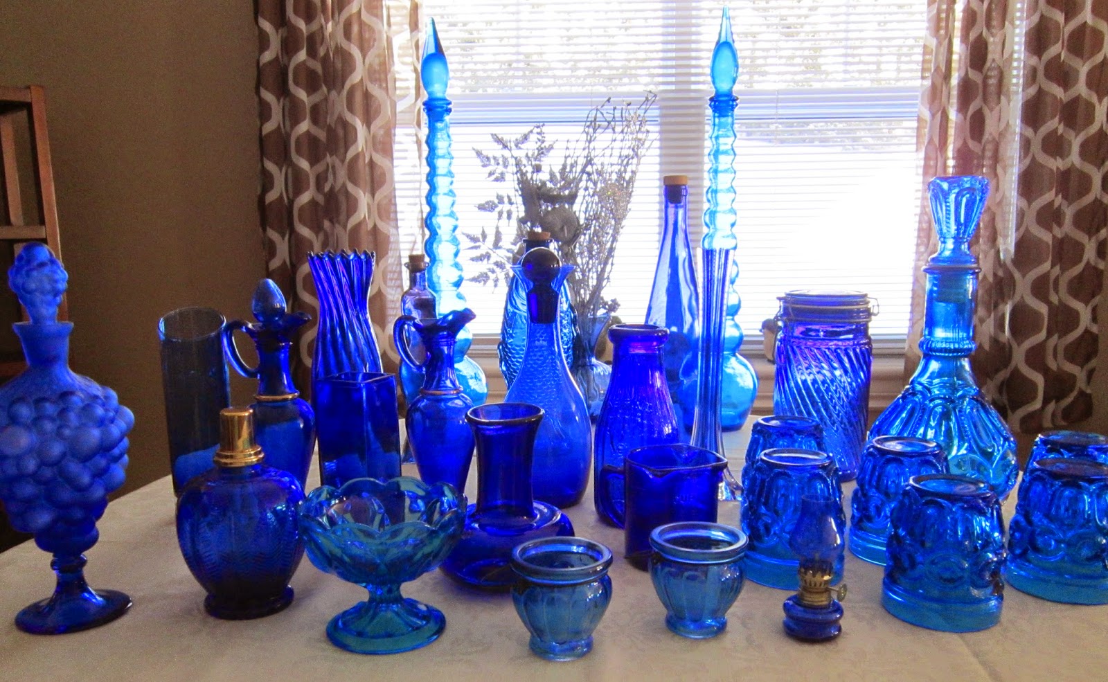 Thelma's Days: Beautiful Blue Glass