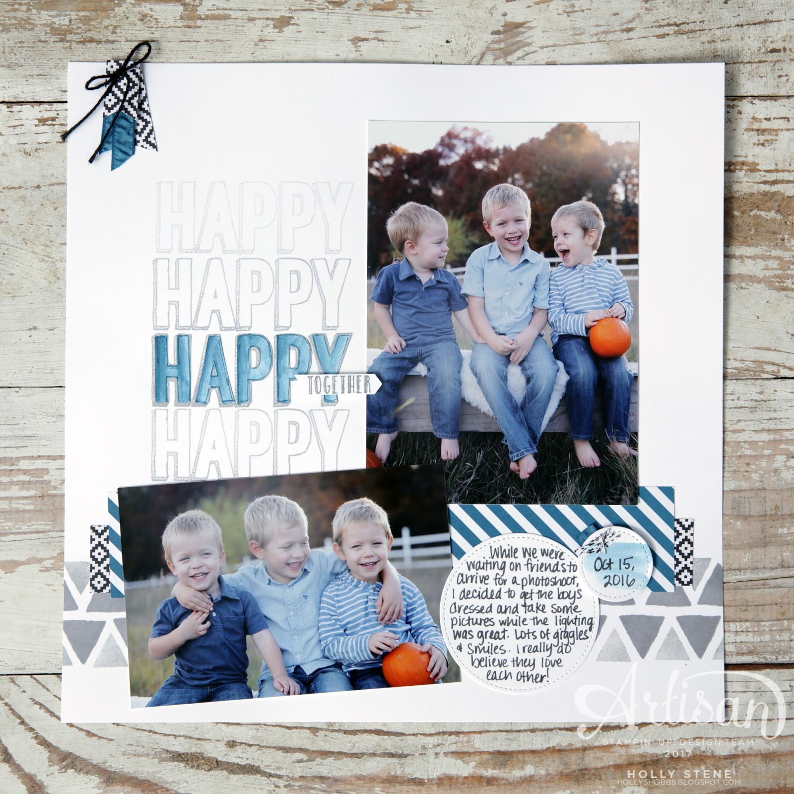 Paper Joy: Happy Celebrations Scrapbook Page - Stampin' Up! Artisan ...