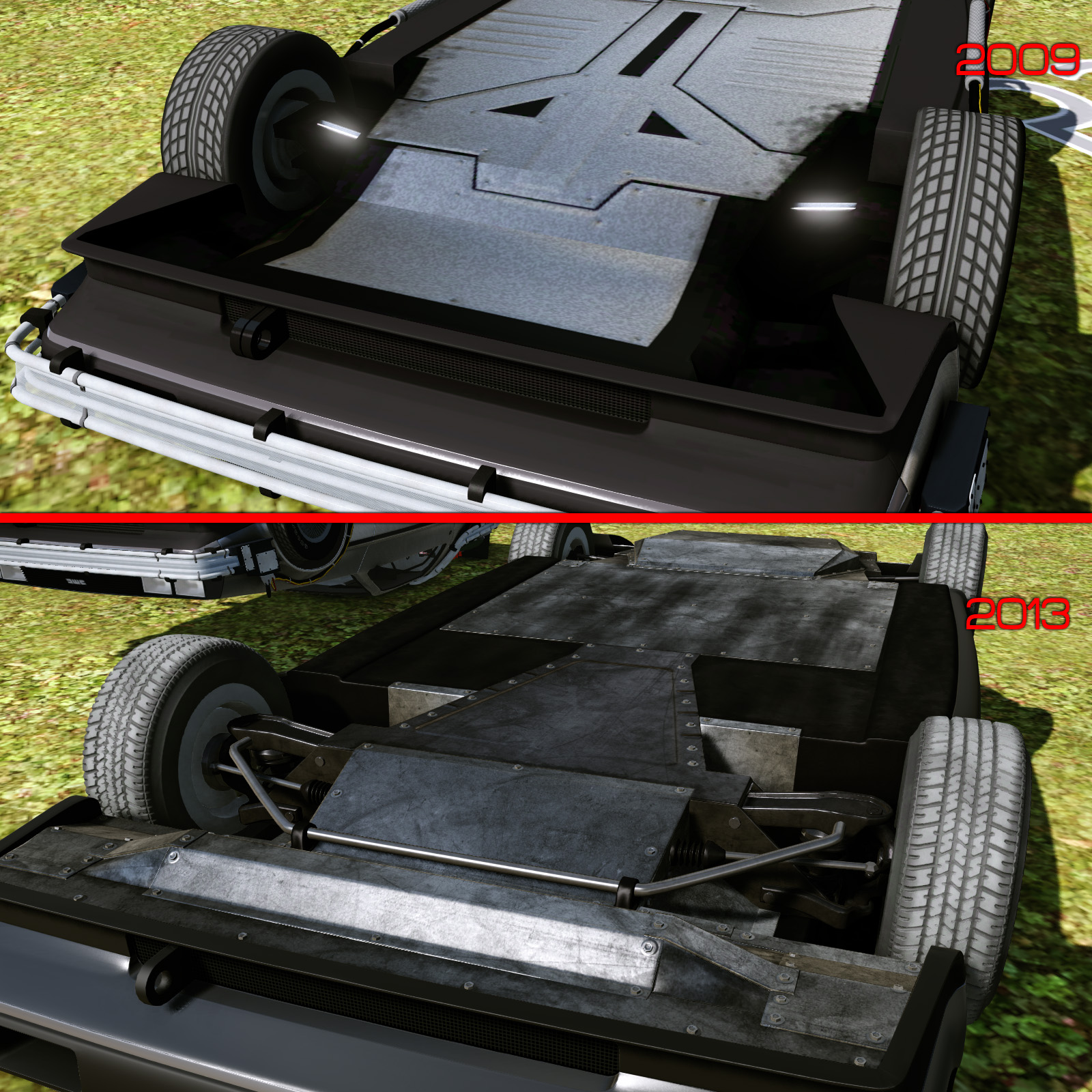 Tirido's Portfolio: DeLorean Time Machine for CryEngine 3 (Work in ...