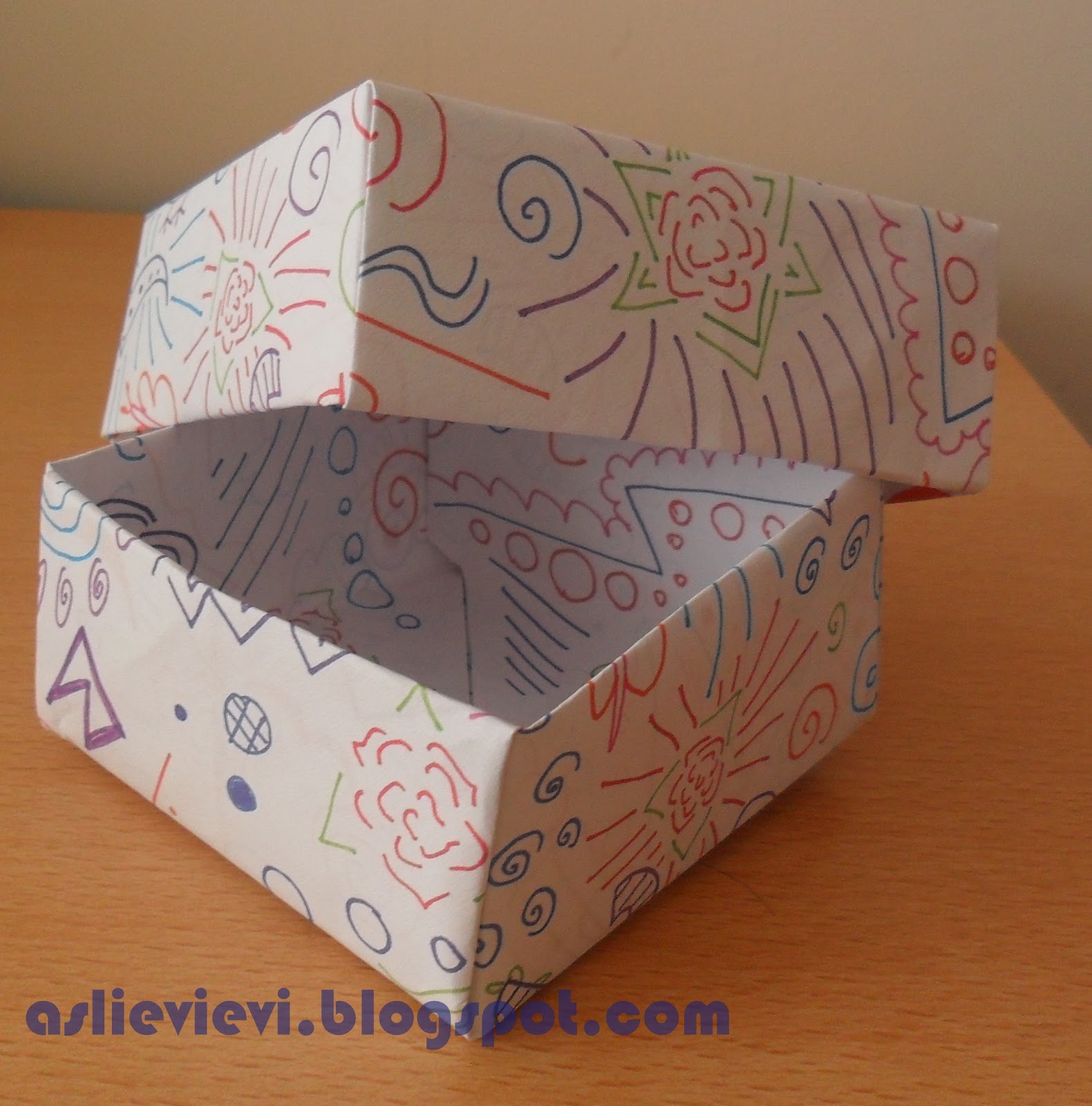AsliEviEvi: origami kutu yapımı