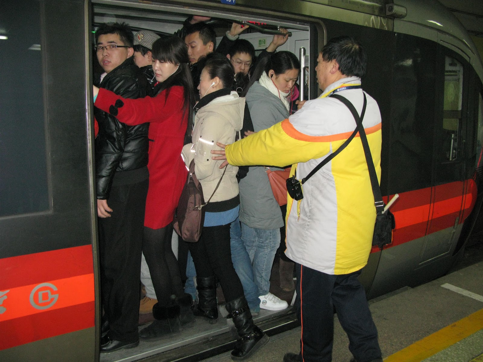 brommel: Beijing's subway pushers