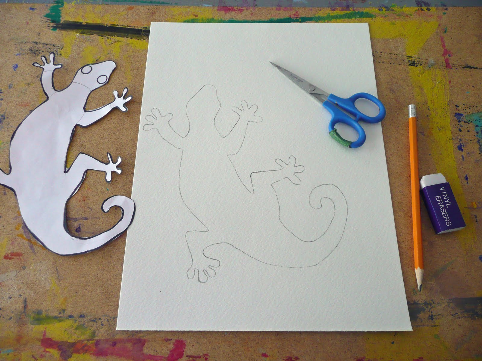 that artist woman: How to Make a Color Wheel Gecko