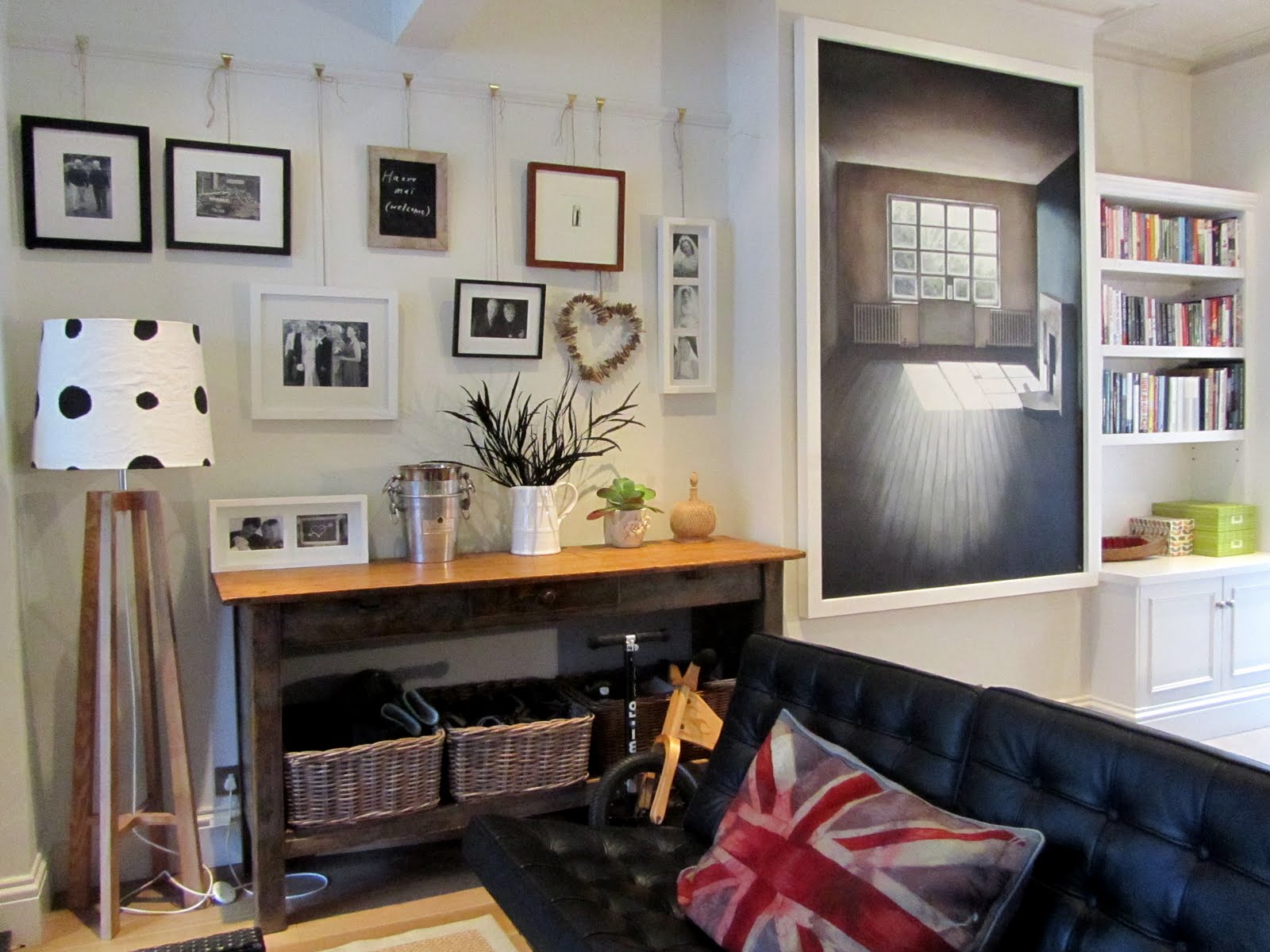 Brown Paper & String: Photo wall and a bit of zhooshing