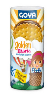 Peanut Free Reviews: Goya Golden Maria Cookies (with chocolate filling)