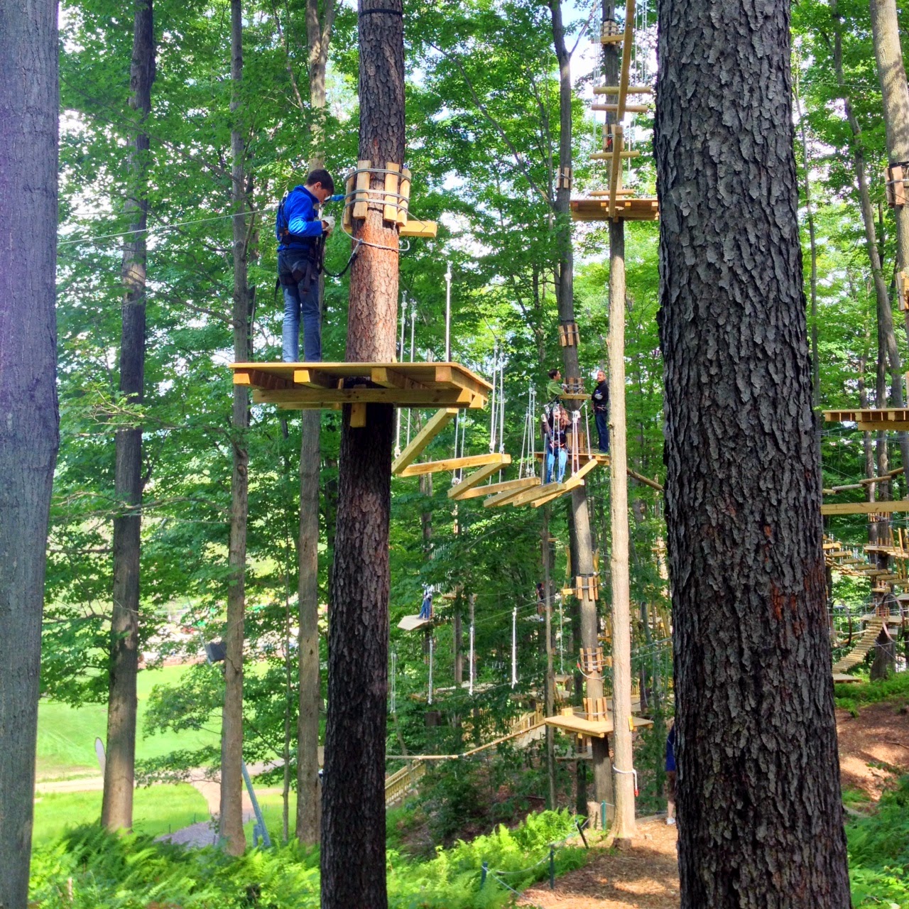Summer at the Lake: Peek n Peak Ropes Course