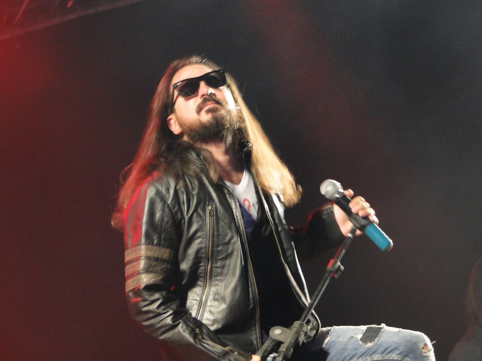 Banda de Rock Mahabone se apresentou neste momento no Polo principal