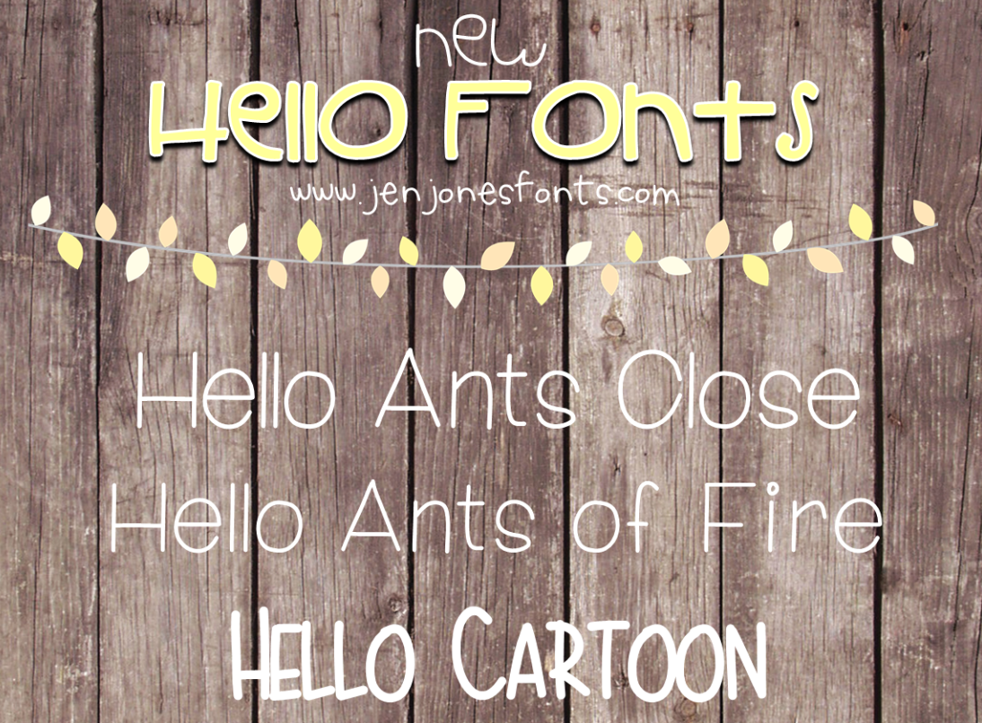 Hello Fonts for Personal and Commercial Use - Hello Literacy