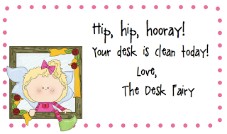 Funky First Grade Fun: Desk Fairy Freebie