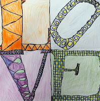 ART with Mrs. A: Third Grade "LOVE" Drawings