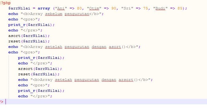 My Blog Farida Mh Fungsi Fungsi Array Dalam Php